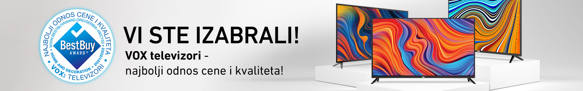 Televizori modernog dizajna i vrhunskih performansi | VOX Electronics
