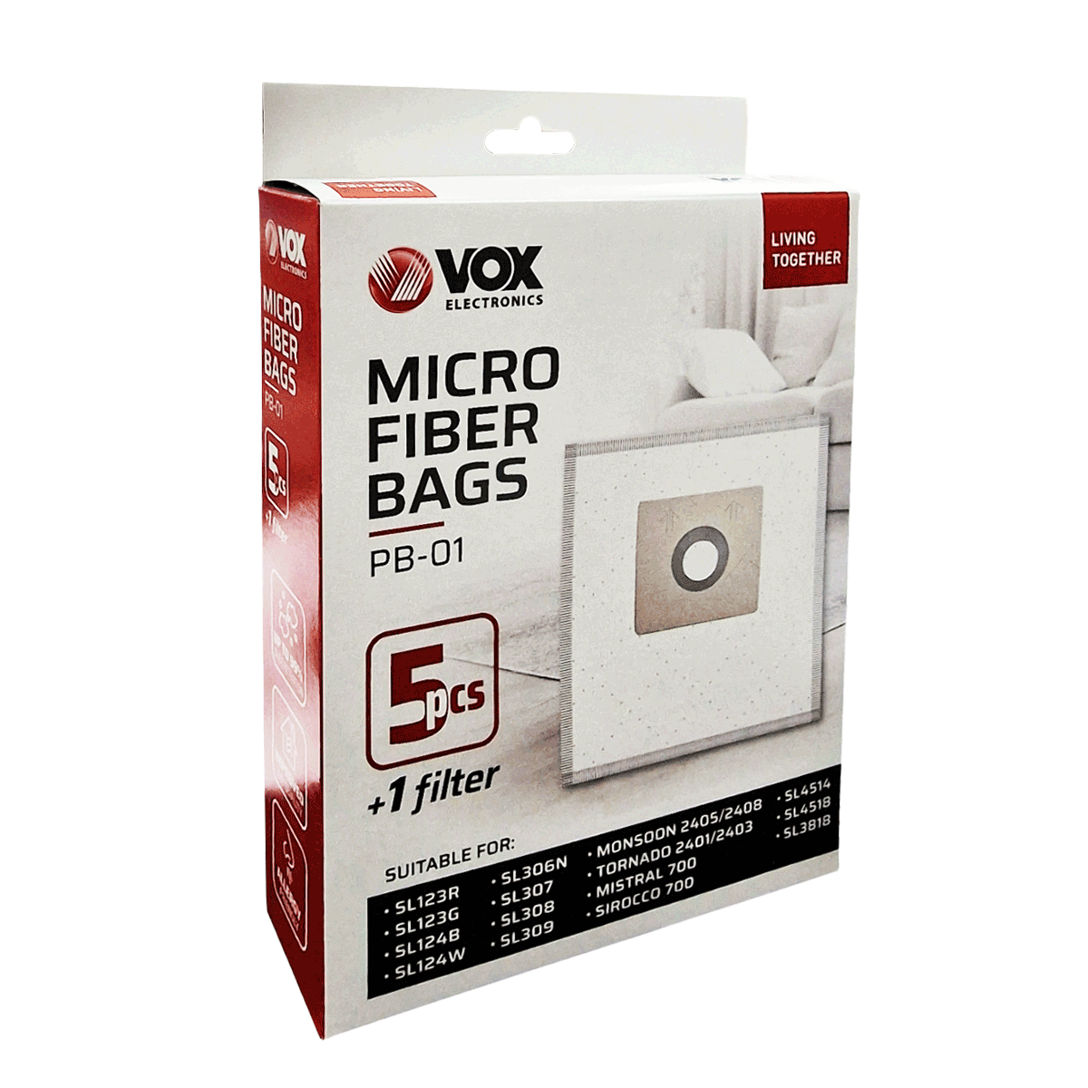 Kesa za usisivač PB01 PB01 | VOX Electronics