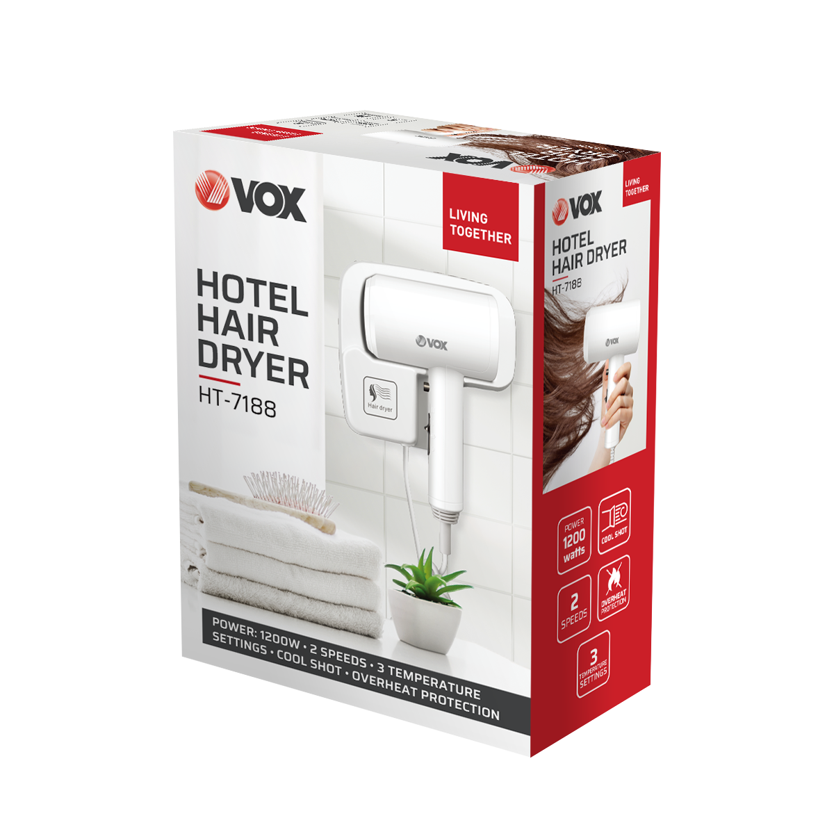 Hair dryer HT 7188 HT7188 | VOX Electronics