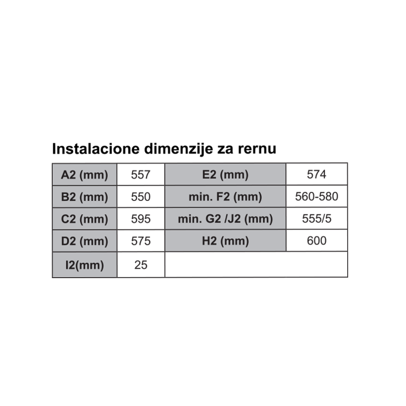 Built-in set SET 2110400 B SET2110400B | VOX Electronics
